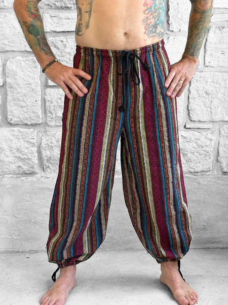 'Baggy Pirate Pants' - Multicolored Earth – Zootzu Garb