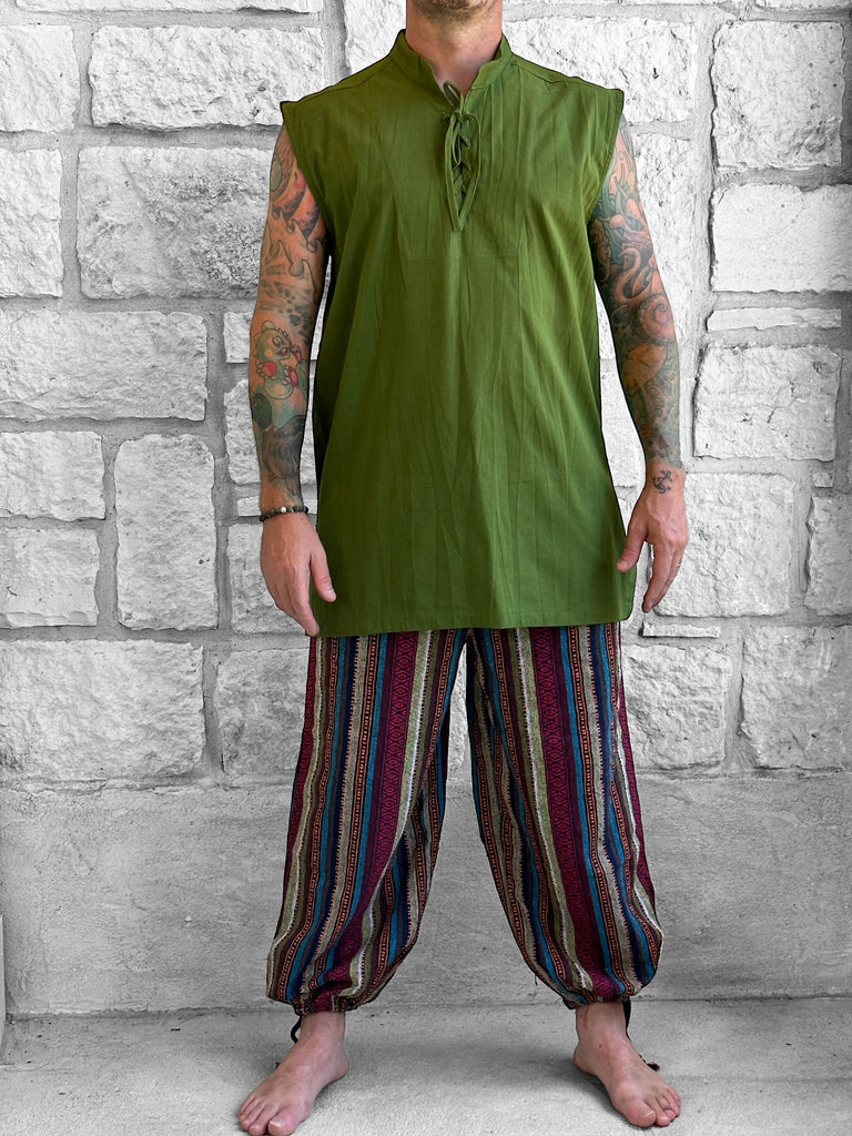 'Baggy Pirate Pants' - Multicolored Earth – Zootzu Garb