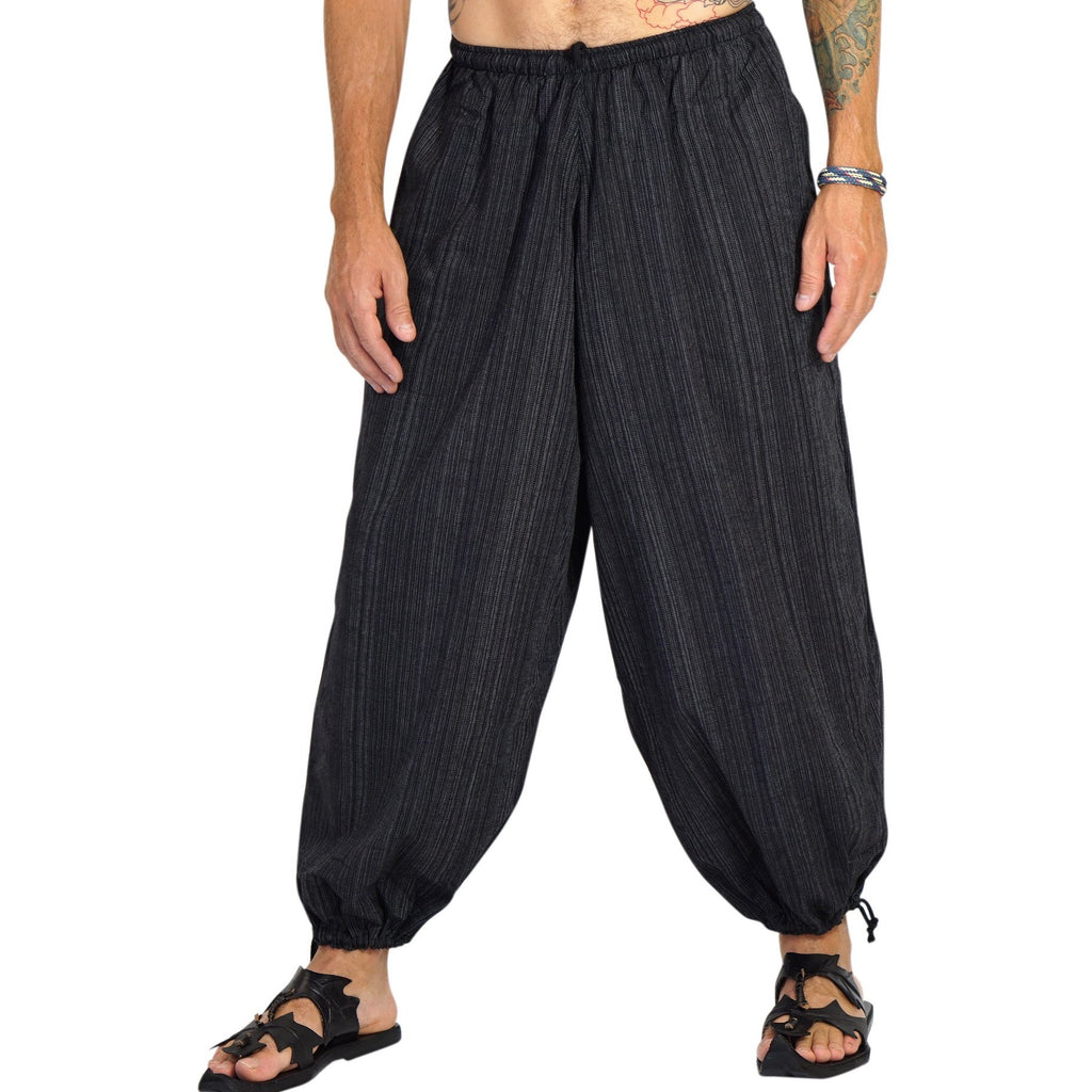 'Baggy Pirate Pants' - Striped Black – Zootzu Garb