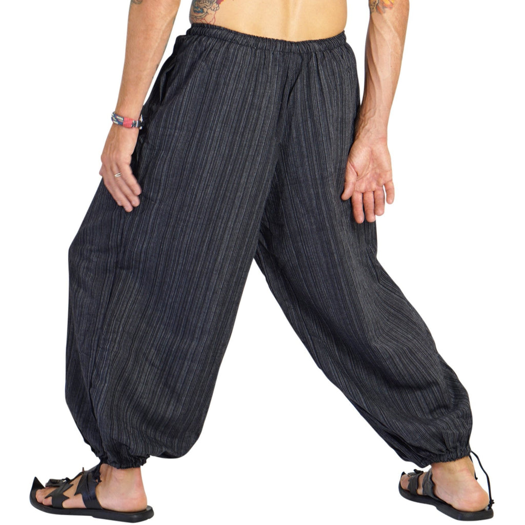 'Baggy Pirate Pants' - Striped Black – Zootzu Garb