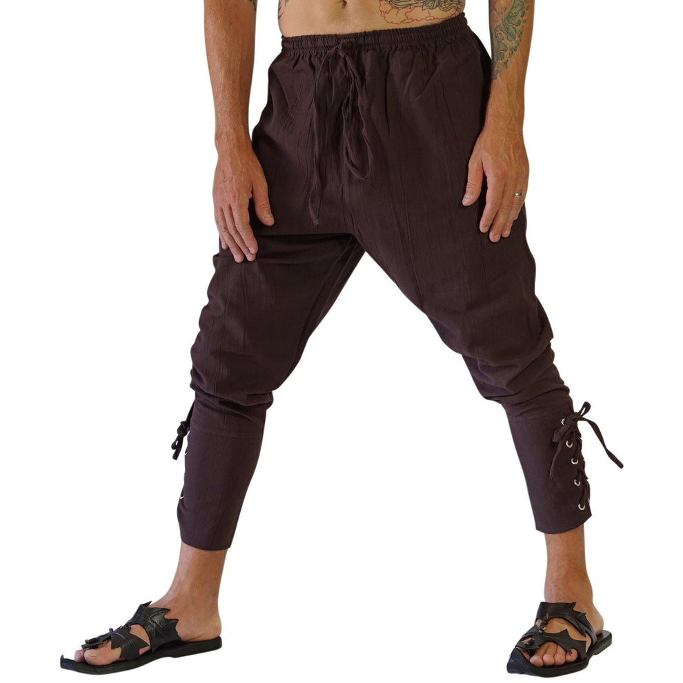 Ankle Cuff Pants - Brown – Zootzu Garb