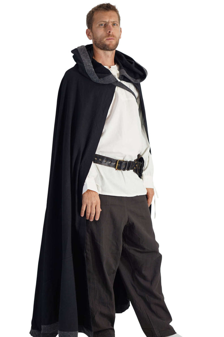 Cloak - Black/Stone Gray – Zootzu Garb