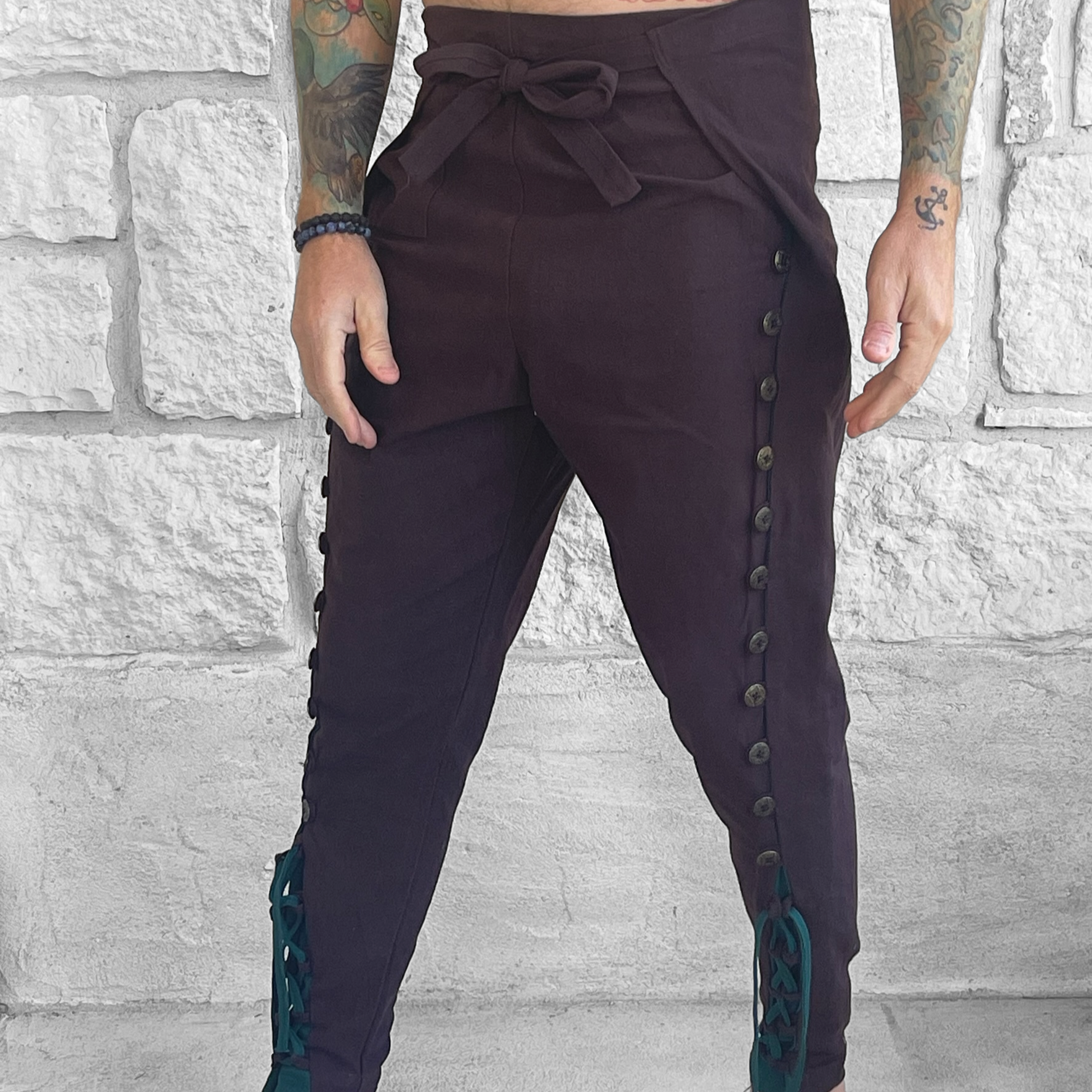 Navigator Pants - Brown/Green – Zootzu Garb