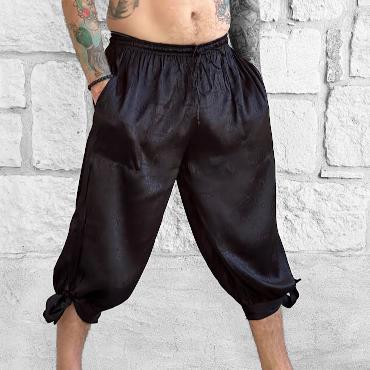 'Buccaneer Pants Silk' - Black – Zootzu Garb